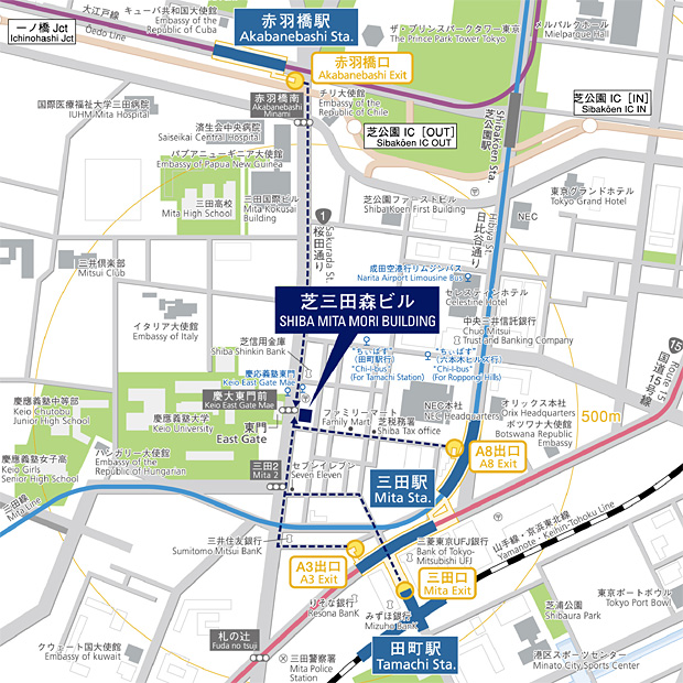 Completion of the Shiba Mita Mori Building Offers Easy Access to Tokyo ...